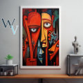 Expressionism Faces Art Poster | Zazzle