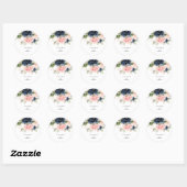 Exquisite Fall Floral Wedding Envelope Seals | Zazzle