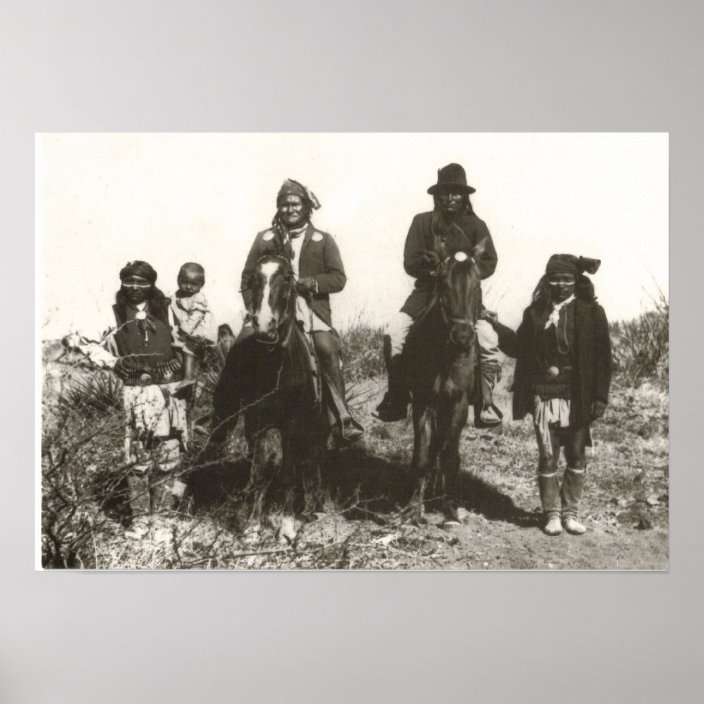Extended Family Portrait of Geronimo Poster | Zazzle.com