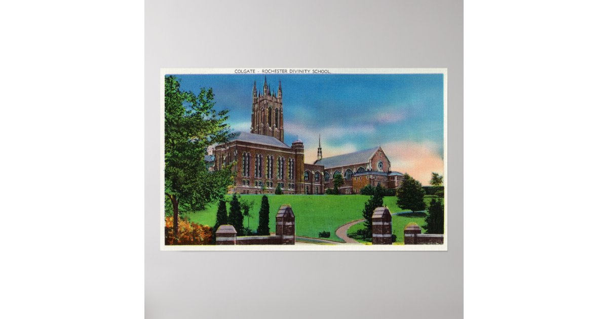 Exterior View of Colgate Divinity School Poster | Zazzle