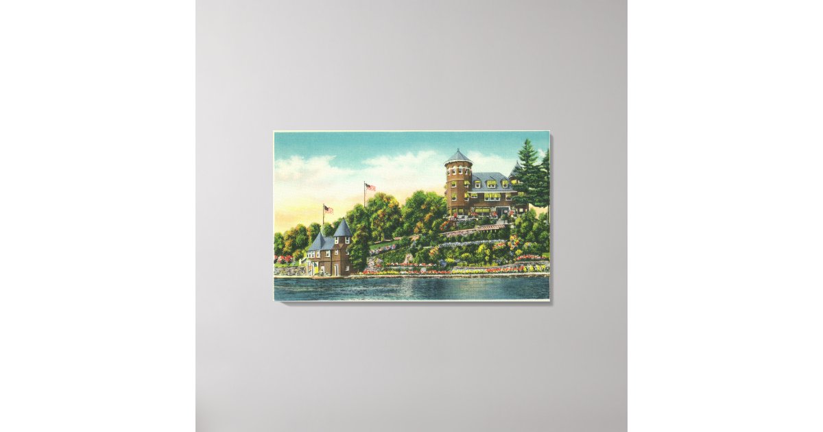 Exterior View of Hopewell Hall Canvas Print | Zazzle