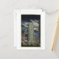 Exterior View of State Tower Building at Night Postcard | Zazzle