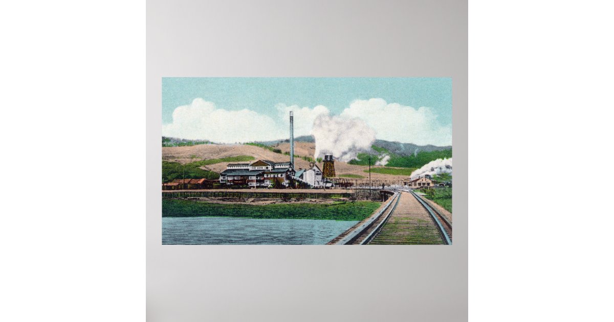 Exterior View of the George Palmer Lumber Co Poster | Zazzle