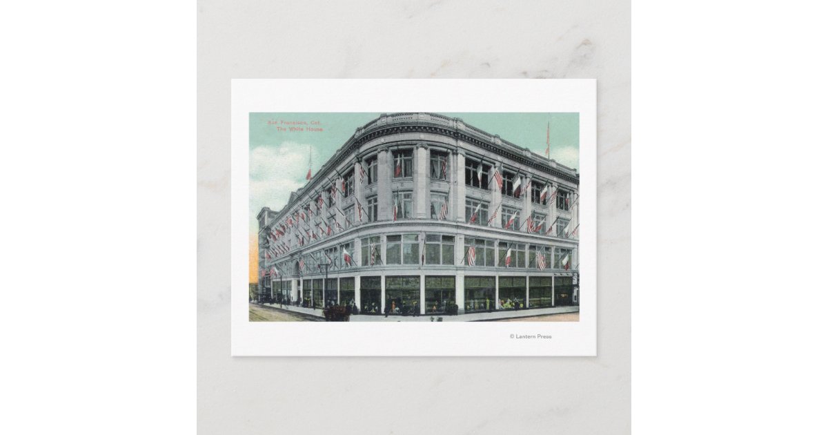 Exterior View of the White House Postcard | Zazzle