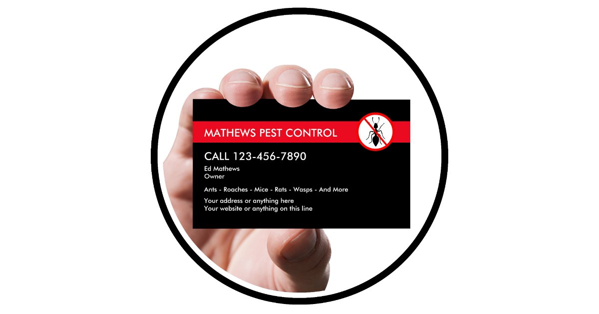 Exterminating Pest Control Business Card | Zazzle