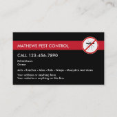 Exterminating Pest Control Mosquito Graphic Business Card | Zazzle
