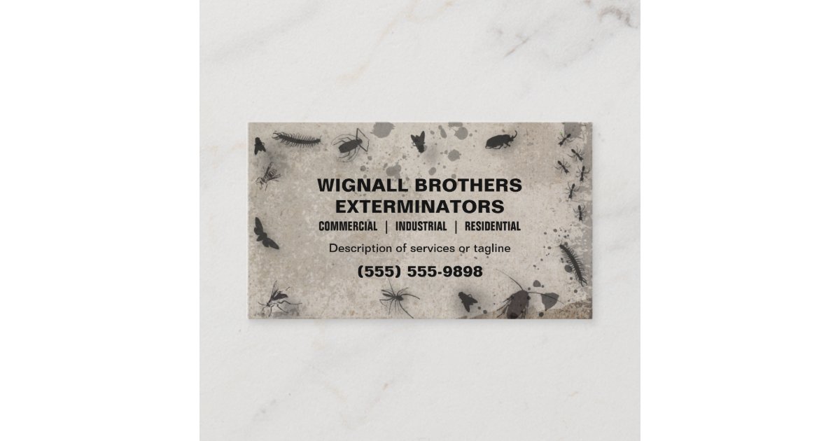 Exterminator Business Card | Zazzle