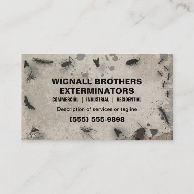 Exterminator Business Card | Zazzle