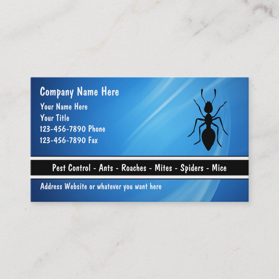 Exterminator Business Cards | Zazzle