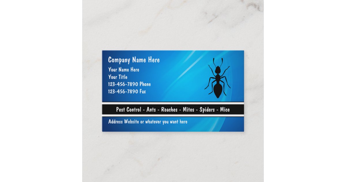 Exterminator Business Cards | Zazzle