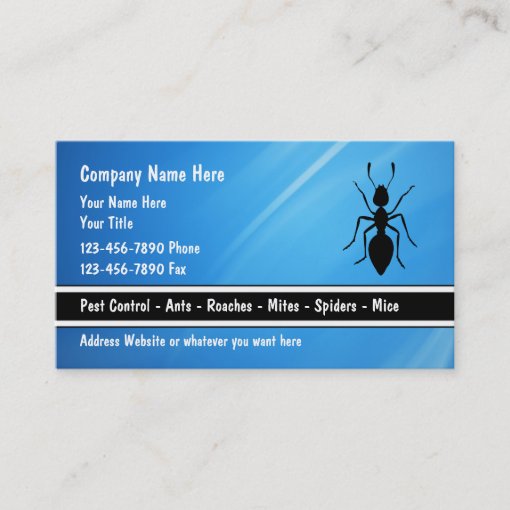 Exterminator Business Cards | Zazzle