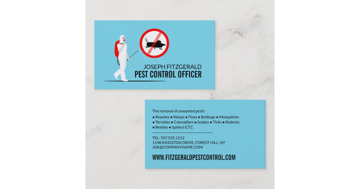 Exterminator Design, Pest Control Business Card | Zazzle
