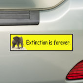 Extinction is Forever - Bumper Sticker | Zazzle
