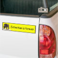 Extinction is Forever - Bumper Sticker | Zazzle