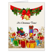 Extra BIG Christmas Card with YOUR Custom Text | Zazzle