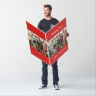 Jumbo Vintage Merry Christmas Card w/ Family Name | Zazzle.com