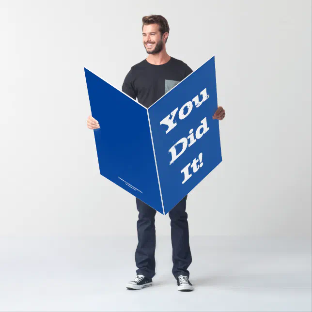 Extra BIG Personalized Congratulations Card | Zazzle