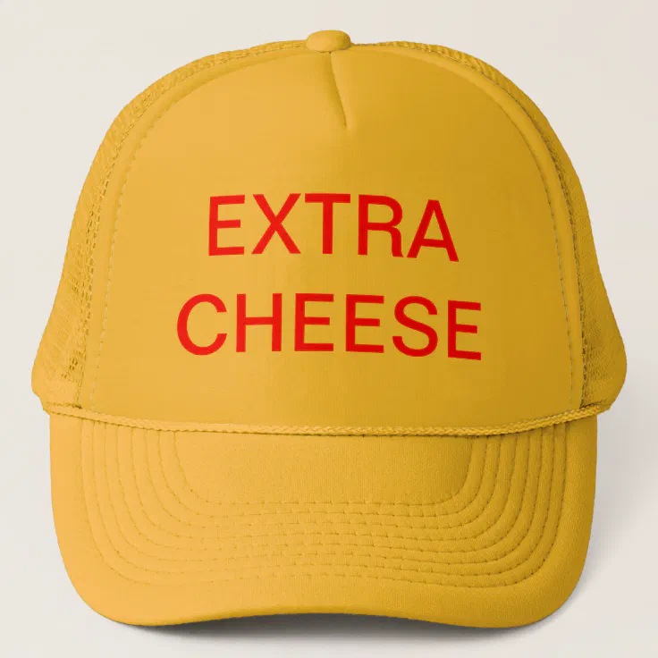 EXTRA CHEESE TRUCKER HAT | Zazzle