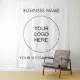 Extra Large Backdrop Your Logo Slogan Vertical | Zazzle
