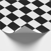 Extra Large Black and White Checks Wrapping Paper | Zazzle