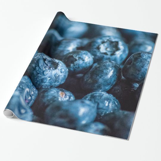 Extra Large Blueberries Wrapping Paper | Zazzle.com