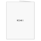 Extra Large "Go Get 'em Tiger!" Greeting Card | Zazzle