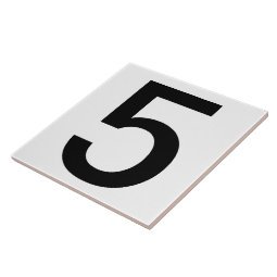 Extra Large House Number Tiles 6"x6" | Zazzle