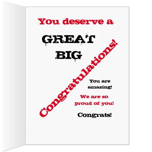 Extra large Jumbo Personalized Graduation card | Zazzle