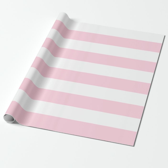 Extra Large Light Pink and White Stripes Wrapping Paper | Zazzle.com