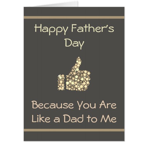 Extra Large Like a Dad Father's Day Card | Zazzle