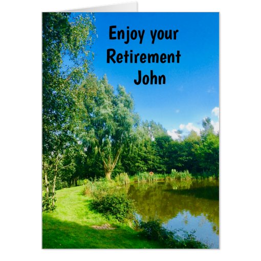Extra Large Personalised Retirement Card | Zazzle