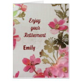 Extra Large Personalised Retirement Card | Zazzle