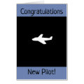 Extra large Plane congratulations card for pilots | Zazzle