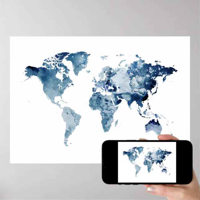 Extra large world map poster | Zazzle