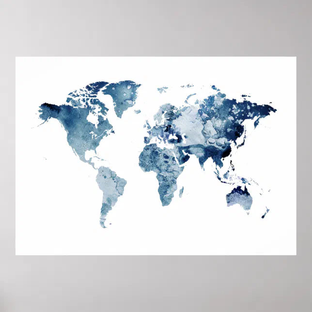Extra large world map poster | Zazzle