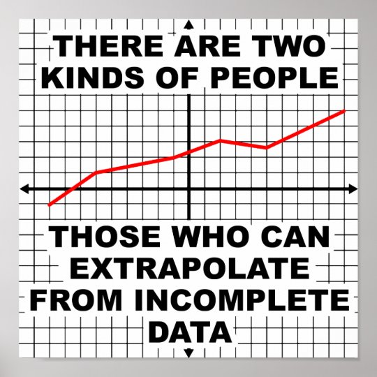 Extrapolate from Incomplete Data Poster | Zazzle.com