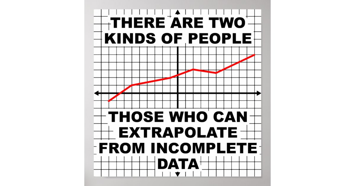 Extrapolate from Incomplete Data Poster | Zazzle
