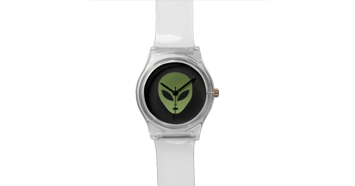 Extraterrestrial Alien Face Wristwatch | Zazzle