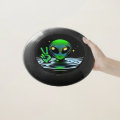 Extraterrestrial Alien giving Peace Sign Wham-O Frisbee | Zazzle