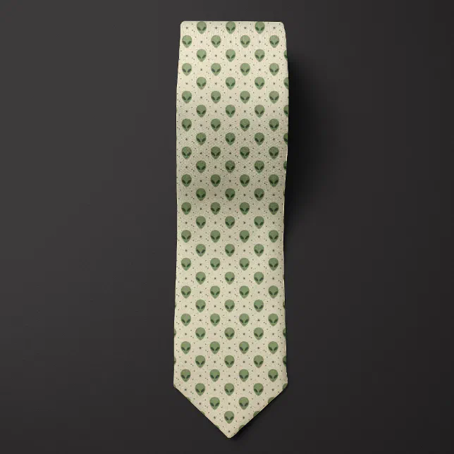 Extraterrestrial Alien Neck Tie | Zazzle