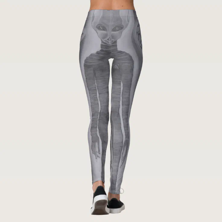 Extraterrestrial Skinny Bob Leggings (art by IsBe) | Zazzle