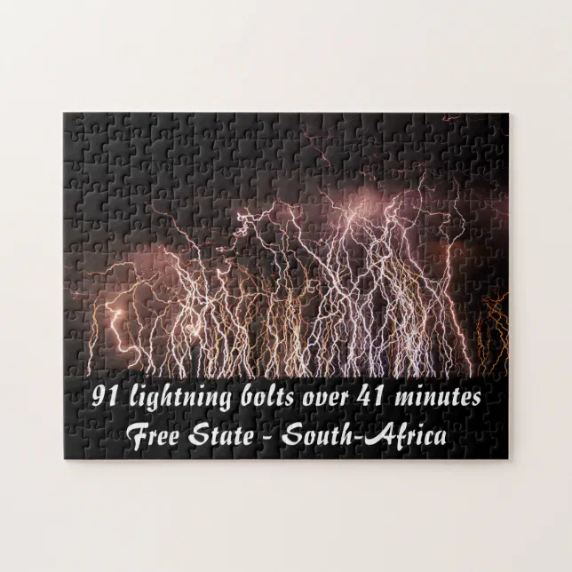 Extreme lightning bolts jigsaw puzzle | Zazzle
