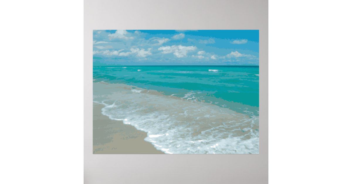 Extreme Relaxation Beach View Graphic Poster | Zazzle