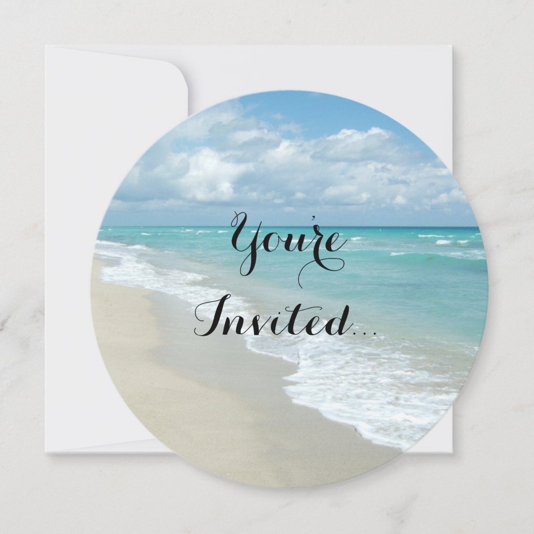 Extreme Relaxation Beach View Invitation | Zazzle