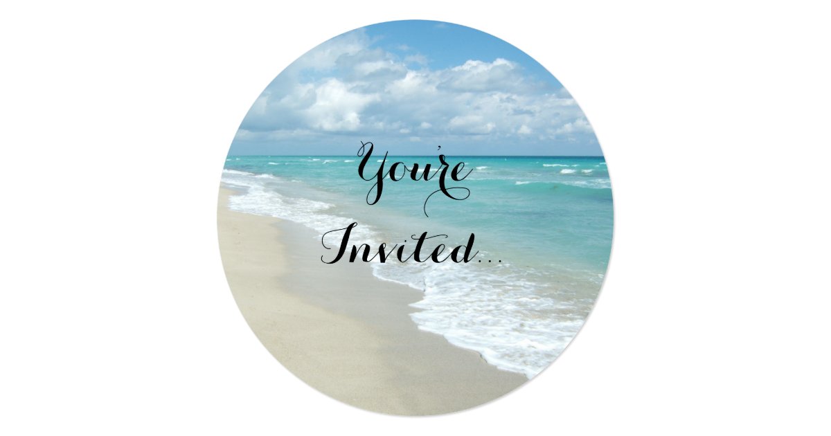 Extreme Relaxation Beach View Invitation | Zazzle.com