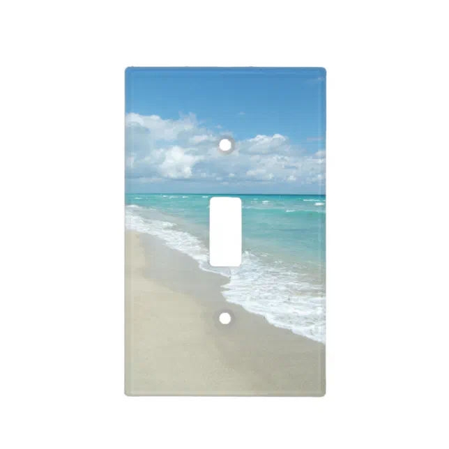 Extreme Relaxation Beach View Ocean Light Switch Cover | Zazzle