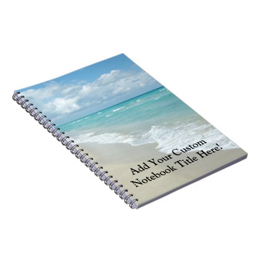 Extreme Relaxation Beach View White Sand Notebook | Zazzle