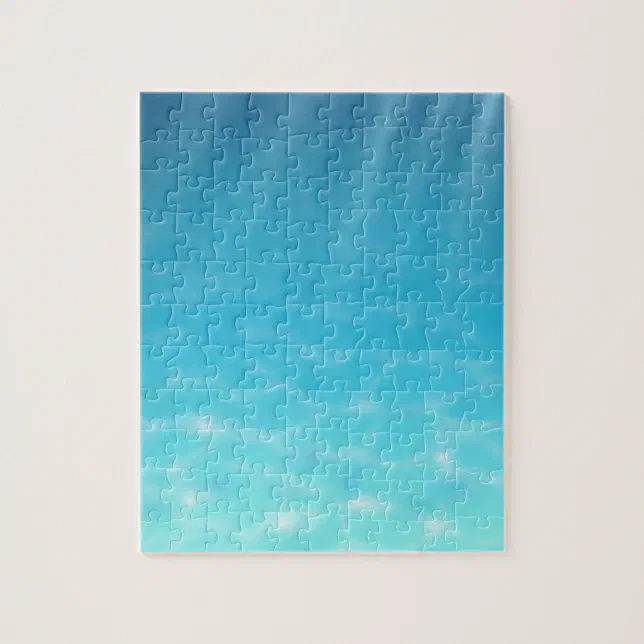 Extremely Difficult Underwater Shades of Blue Jigsaw Puzzle | Zazzle