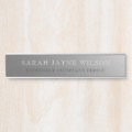 Extremely Important Silver Office Door Sign | Zazzle