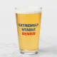 Extremely Stable Genius Funny Trump Quote Pint Glass | Zazzle